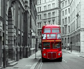 FTN XXL 1132 AG Design vliesová fototapeta 4-dílná - London bus, velikost 360 x 270 cm