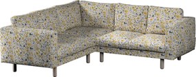 Potah na pohovku IKEA Norsborg rohová 4-místná barva žlutá látka pletený vzor, vzorované