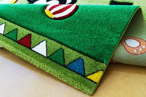 BE Dětský koberec Smart Kids 22316 GREEN - zelený obdélníkový, cirkusový Rozměr: 120x180 cm