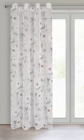 ZÁCLONA NA KROUŽCÍCH BESSY 140X250 CM VZOROVANÁ