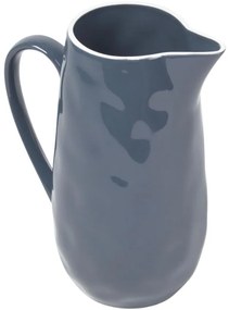 Tmavě modrý porcelánový džbán na mléko Kave Home Pontis 2 l
