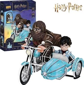 CUBICFUN Puzzle 3D Harry Potter: Hagridova motorka / 197 dílků / od 8