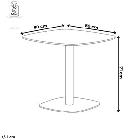 Jídelní stůl 80x80cm, mdf, dub, DT-X7117 OAK
