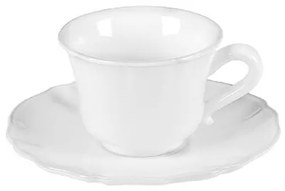 Costa Nova COSTA NOVA Hrnek na čaj s talířkem 0,22 L, "ALENTEJO", bílá