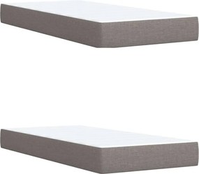 Box spring postel s matrací taupe 200x200 cm textil 3290606