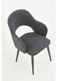 Jídelní židle Rainer, šedá / černá