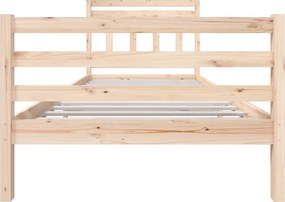 vidaXL Rám postele masivní dřevo 100 x 200 cm [3100647] Barva: Černá