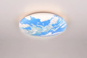 Modré LED dětské stropní svítidlo ø 37 cm Terra – Reality