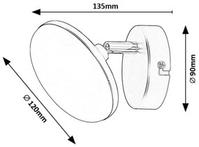 Rabalux 71062 - LED Nástěnné svítidlo MADI LED/4W/230V 3000K černá