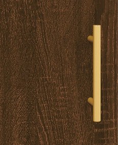 vidaXL Skříň highboard 34,5 x 34 x 180 cm kompozitní dřevo [3198778] Barva: šedá sonoma