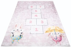 Dětský koberec s motivem zvířátek a her školka Šířka: 80 cm | Délka: 150 cm