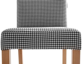 Nordic Design Černobílá látková barová židle Wilson 87 cm
