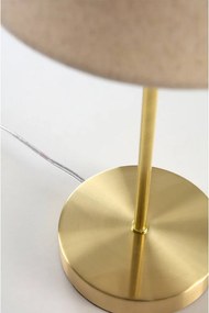 Béžová/v mosazné barvě látková stolní lampa (výška 39 cm) Lasse – Jotex