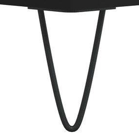 Konferenční stolek černý 50 x 46 x 35 cm kompozitní dřevo - Default Title