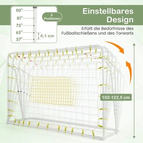 Costway 2 v 1 Fotbalová branka a odrazka Fotbalové branky 187 × 60 × 102-122,5