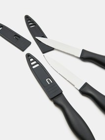 Sinsay - Sada kuchyňských nožů 3 pack - černá