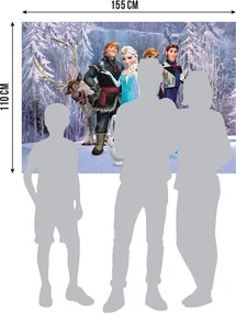 Dětská vliesová fototapeta na zed' Ledové Království Všichni Přátelé, Disney | 155 x 110 cm | DFTDNM 5227