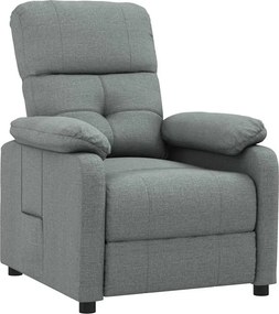 Polohovací křeslo tmavě šedé textil 289663