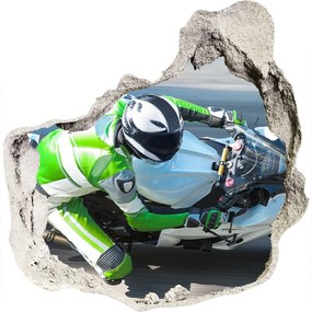 Wallmuralia Fototapeta díra na zeď 3D Motocyklový závod 75x75 cm