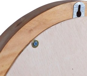 Nástěnné zrcadlo 60 cm teak kulaté 288806