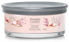 Aromatická svíčka, Yankee Candle Signature Tumbler Pink Sands, hoření až 28 hod