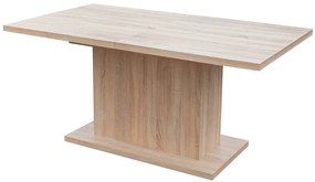 Jídelní stůl Paulo 160x90 cm, dub sonoma, rozkládací