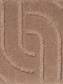 Vikosa, Kusový koberec Vikosa Arcura 106300 Brown kruh, 120x120 (průměr) kruh, hnědá, ložnice