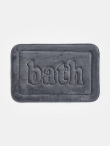 Sinsay - Koupelnový kobereček s nápisem Bath - šedá