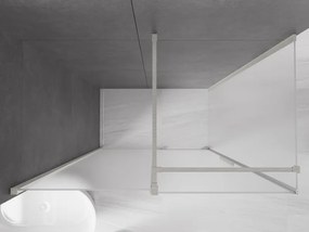 Mexen Velar, sprchový kout s posuvnými dveřmi 150 x 70 cm, 8mm sklo námraza, broušená ocel, 871-150-070-31-97