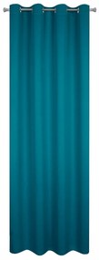 ZATEMŇOVACÍ ZÁVĚS NA KROUŽCÍCH BLACKOUT 135X250 CM TYRKYSOVÁ