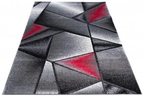 Kusový koberec SUMATRA J374C šedý červený Rozměr: 160x220 cm