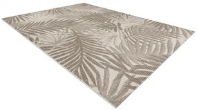 koberec SIZAL FLOORLUX 20504 LISTY šampaňské / taupe DŽUNGLE velikost 240x330 cm | krásné koberce cz