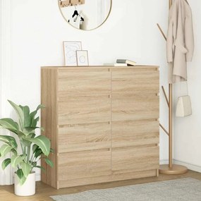 Příborník dub sonoma 100x35x99 cm kompozitní dřevo 3328491