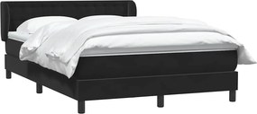 Box spring postel s matrací černá 160x210 cm samet 3317867