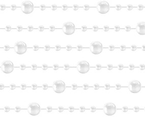 Věnec na vánoční stromeček - perly 5m Ruhhy 22499