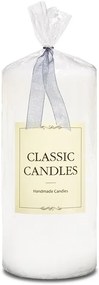 Svíčka válec velká bílá Classic candles