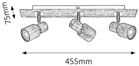 Rabalux 6007 - Bodové svítidlo MERKUR 3xGU10/50W/230V