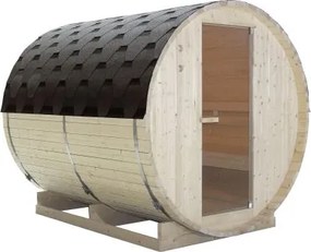 RAKOUSKÝ produkt - Venkovní sudová sauna TROMSÖ XL pro 6 osob 189x 220 x 191,5 cm ( F50220 )