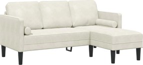 Set pohovek 2 ks Krémová Polyester 3329272