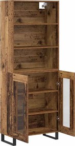Vysoký bufet 2 ks Staré dřevo 69,5 x 34 x 180 cm 3403189