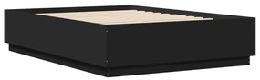 vidaXL Rám postele černý 140 x 200 cm kompozitní dřevo