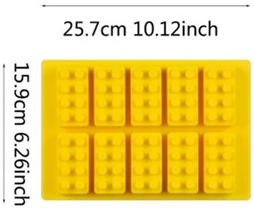 Silikonová forma "Lego" Varianty: Kostky, obdélníky