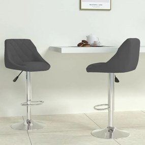 vidaXL Barové stoličky 2 ks samet [335309] Barva: Tmavě šedá