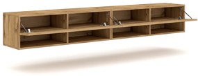 Závěsný TV stolek Derby 280 cm dub Wotan