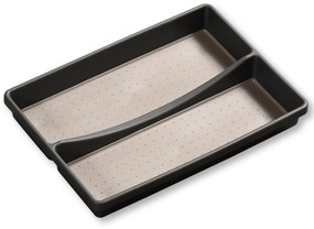 Organizér do zásuvky Kubas 23 cm černý