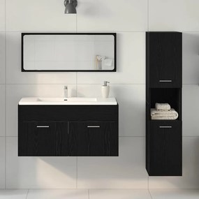 Sada koupelnového nábytku 3 ks Černý dub 90 x 38,5 x 46 cm 3334326