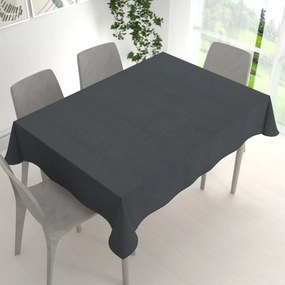 Biante Obdélníkový ubrus/imitace broušené kůže Alcantara ALC-016 Antracitově šedý 140x220 cm