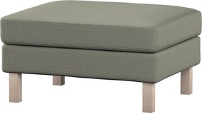 Potah na podnožku IKEA Karlstad barva šedá látka pletený vzor