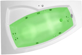 Arttec Thaleila Surf 160 x 105 cm + chromo vana hydromasážní akrylátová levá PAN04403