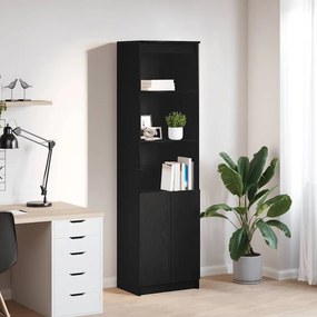 Vysoká deska Černý dub 50x35x180 cm Dřevěná konstrukce 3328463